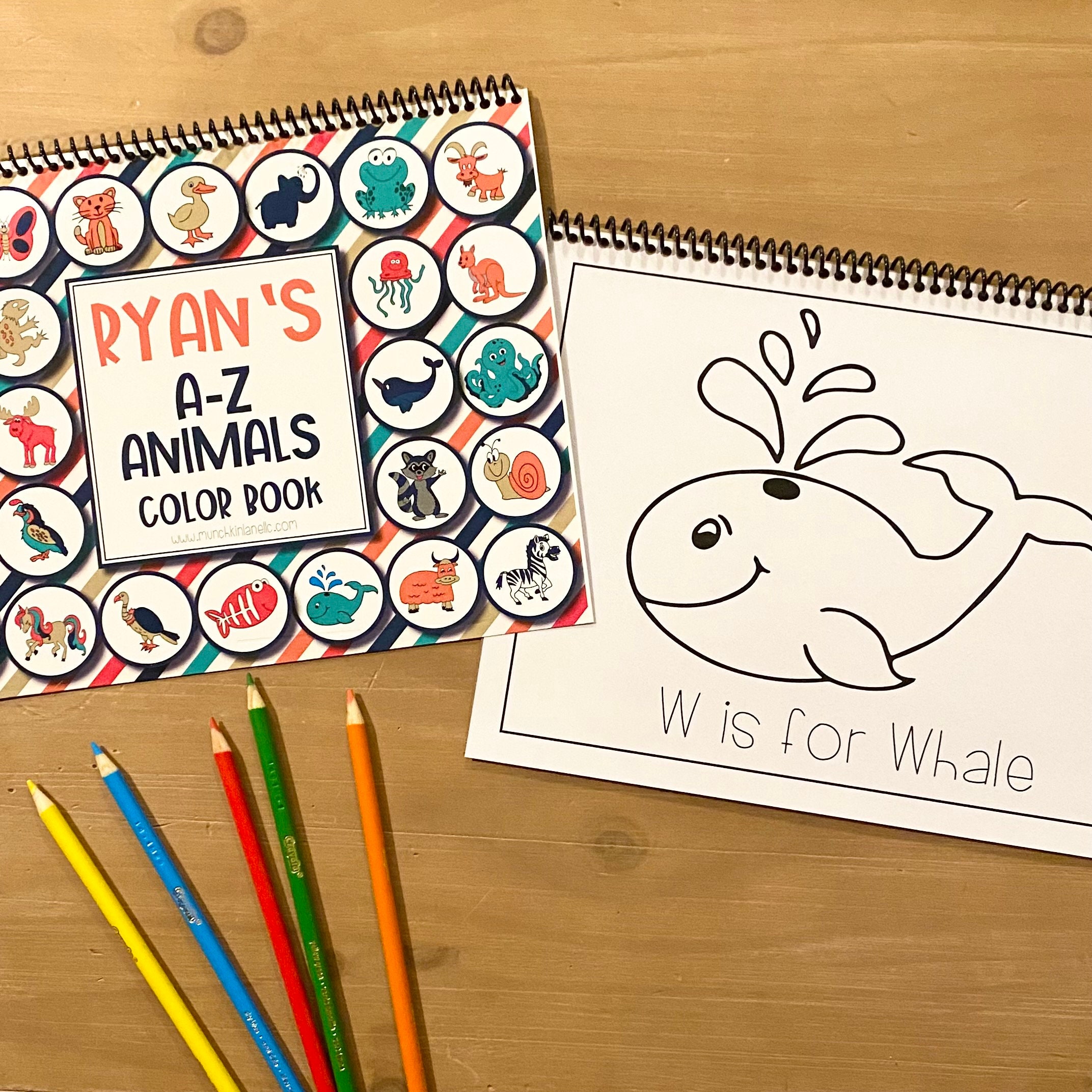 Custom Children's Color Book Personalized Kids Gift | Etsy