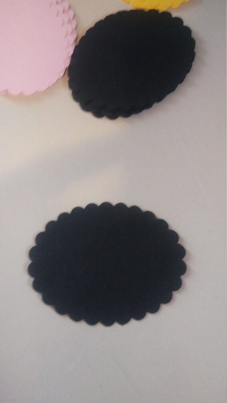 Scalloped Oval Die Cut Shapes Die Cut for Card Making | Etsy