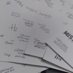 Card Sentiments Set: Versatile Printable Phrases - PDF Download - Etsy