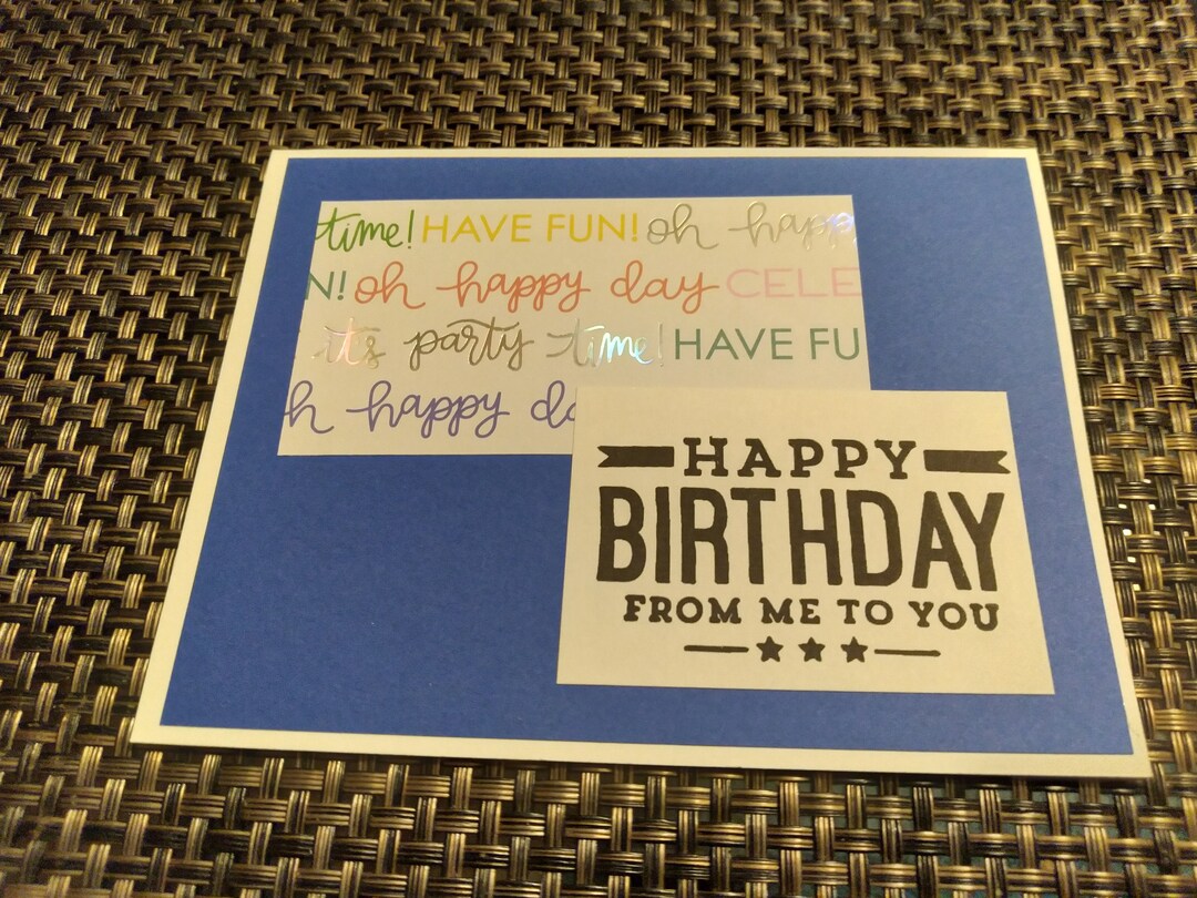 Handmade, Hand Stamped, Birthday Card, Handmade Greeting Card Handmade ...