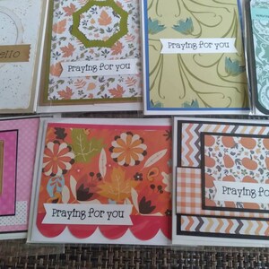 Hand Stamped Cards, Bulk Handmade Greeting and Note Card Set, Assorted ...