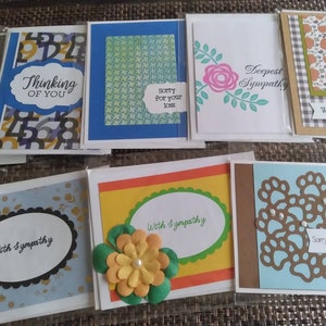 Hand Stamped Cards, Bulk Handmade Greeting and Note Card Set, Assorted ...