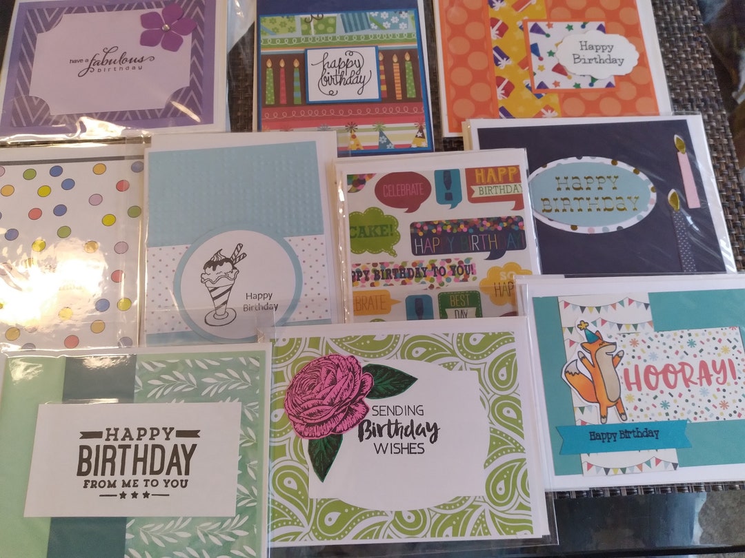 Happy Birthday Cards, Assorted Birthday Card Set, Bulk Birthday Card ...
