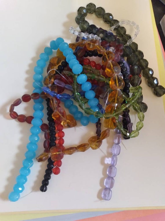 Assorted Crystal Bead Destash 10 Strands Glass Beads Mixed - Etsy