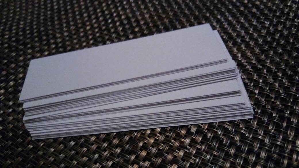 Blank Bookmarks White 67lb 147g Vellum Bristol Paper | Etsy