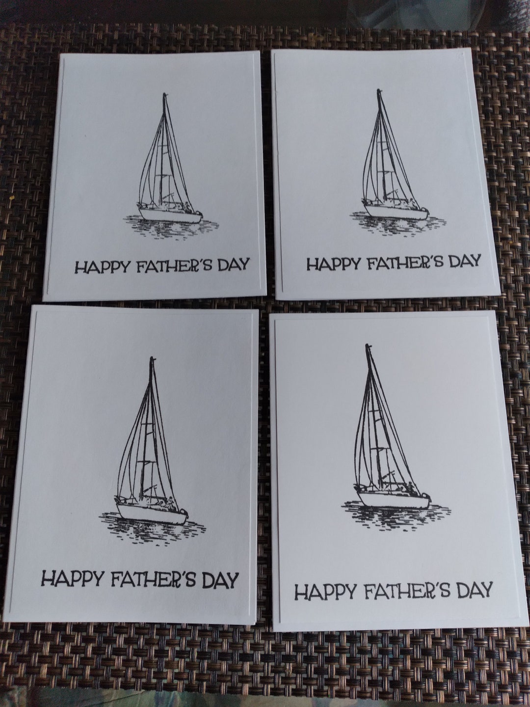 Happy Father's Day Card, Handmade Note Card, Homemade Greeting Card ...