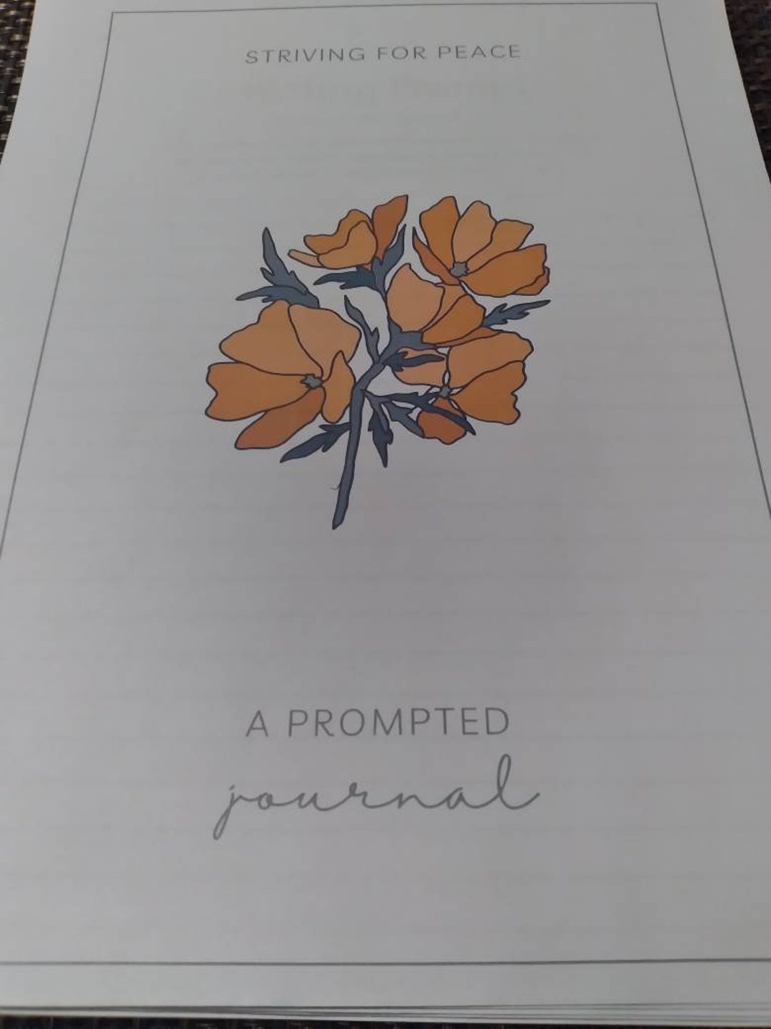 Digital Prompted Journal, Digital Printable, 99 Prompts, Writing ...