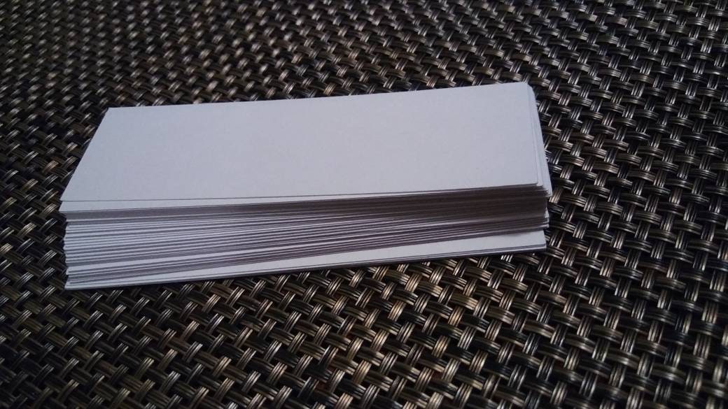 Blank Bookmarks White 67lb 147g Vellum Bristol Paper | Etsy