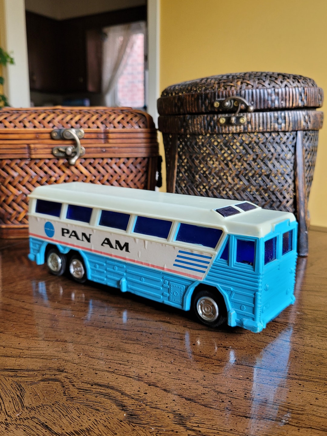 Pan Am Bus Coach Hong Kong Friction Toy Vintage Excellent Collectible ...