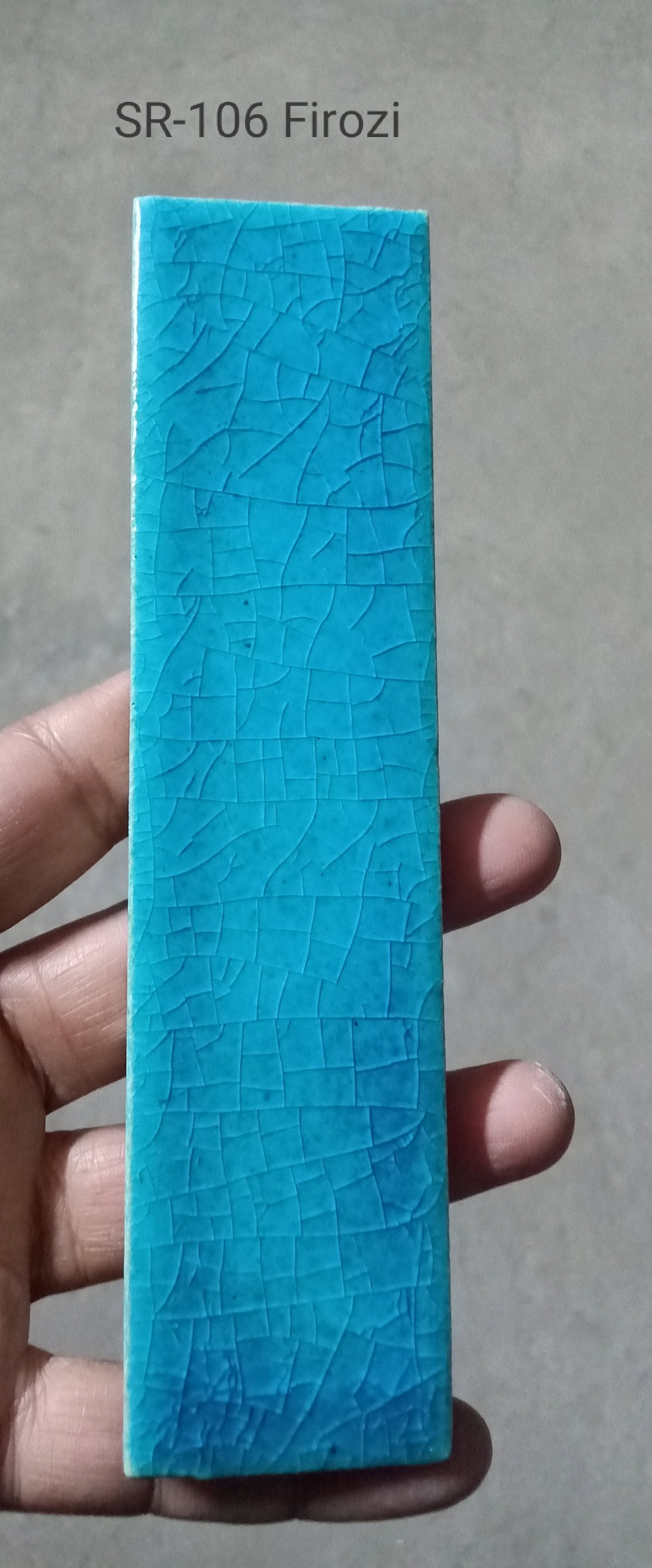 Victorian Fireplace Tile 1.5 X 6 in Color Sr- 106 Firozi Blue ...