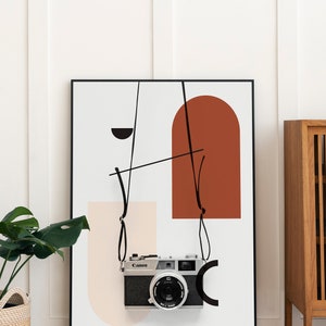Digital Poster, Film Camera Love 004, Cannon Camera Poster, Wall Art ...