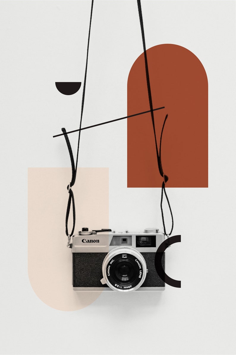 Digital Poster, Film Camera Love 004, Cannon Camera Poster, Wall Art ...