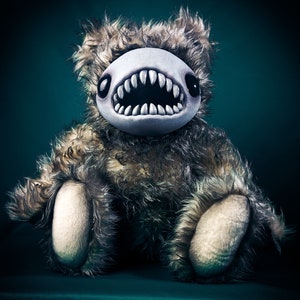 Furry Creepy Cute Anxiety Monster Fantasy Art Handmade Halloween ...