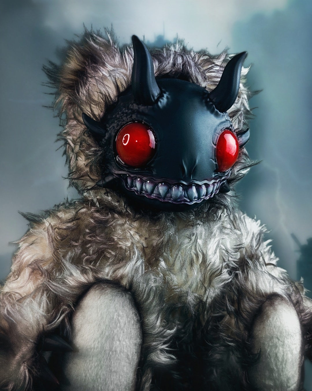 Kawaii Furry Sea Creature Doll Lovecraftian Halloween Gift Gothic Decor ...