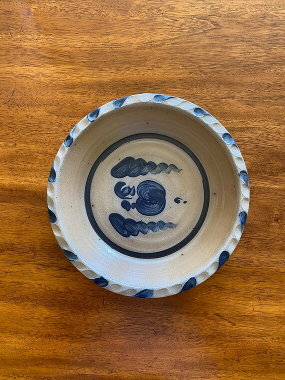 Rowe Pottery Pie Plate 1988 - Etsy