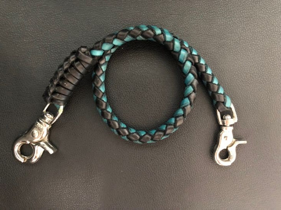 Leather Wallet Chain 18 Inch - Braided Wallet Chain - Leather Wallet ...