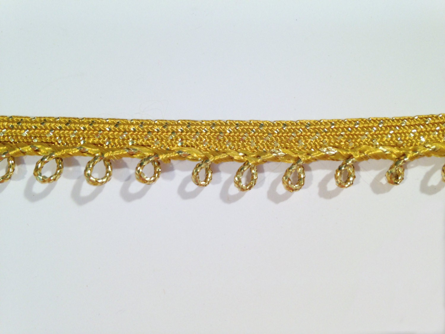 Gold Lurex Trim With Loop 1/2 Wide Cotton Core - Etsy