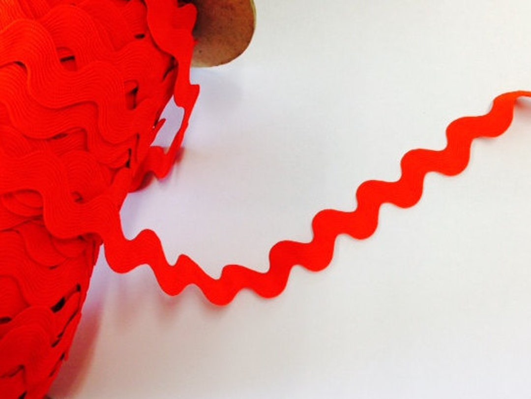 Red-orange Rick Rack, 1 Inch Wide, Vintage, Polyester. Offering It in ...