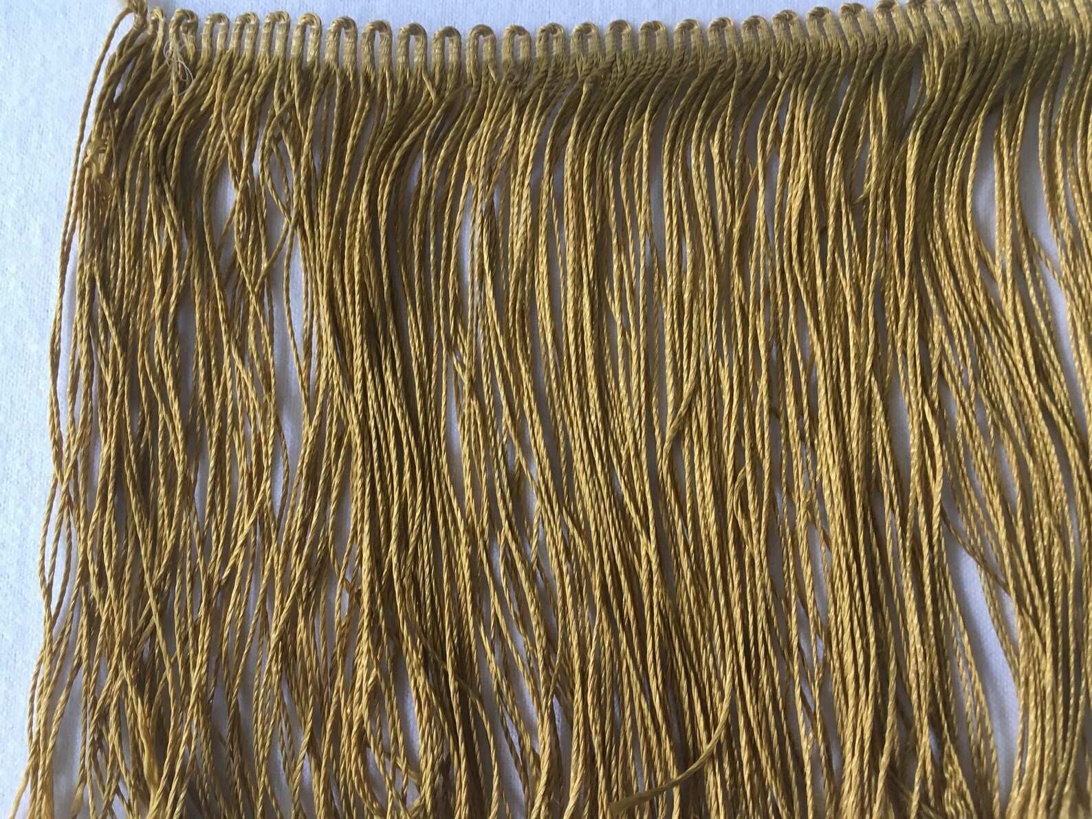 Deep Gold Rayon Fringe 6 Plus Looped Header. Lots of 3 - Etsy