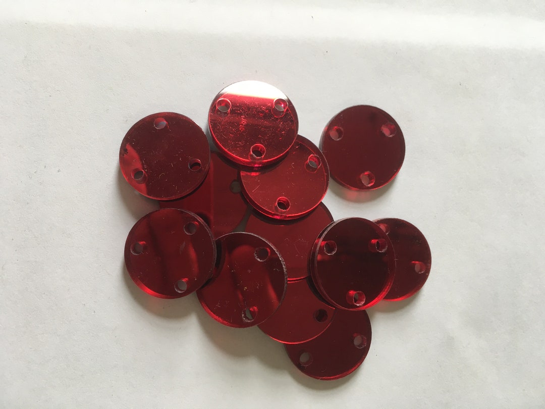 Mirror Finish Acrylic (plexiglass) Disks in a Variety of Colors. Lots ...