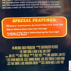 The Pomp Room: A Rock N Roll Bar Story DVD - Etsy