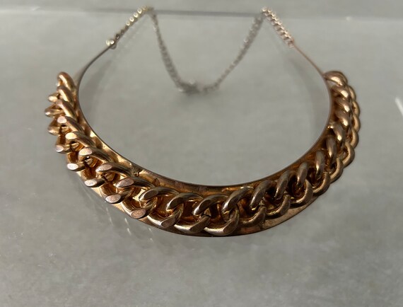 VINTAGE solid Copper choker chunky chain necklace col… - Gem