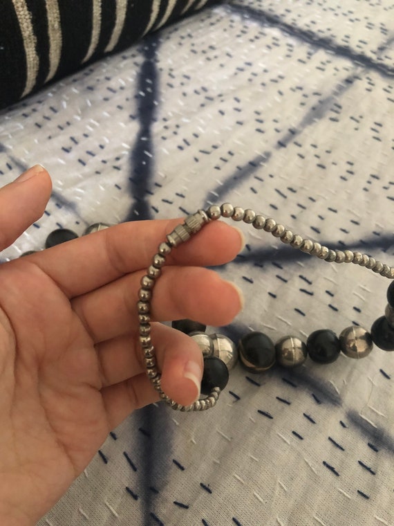 midcentury, Navajo, vintage, wood, bench bead,sterlin… - Gem