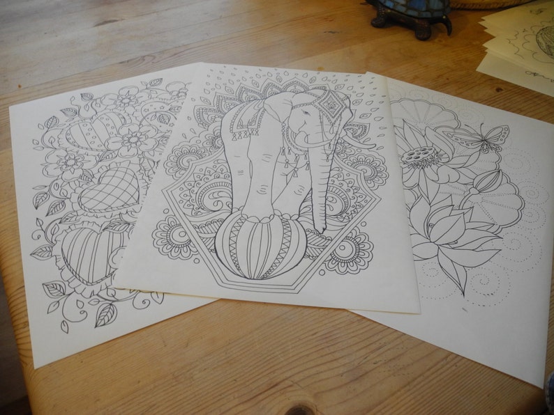 Colouring Page From Colour It Book 2 - Etsy UK