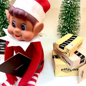 Elf Shopping Spree, Elf Props, Elfazon Packages, DIY Elf Printable ...
