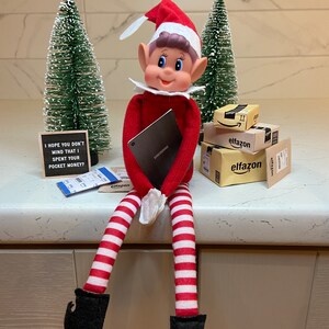 Elf Shopping Spree, Elf Props, Elfazon Packages, DIY Elf Printable ...
