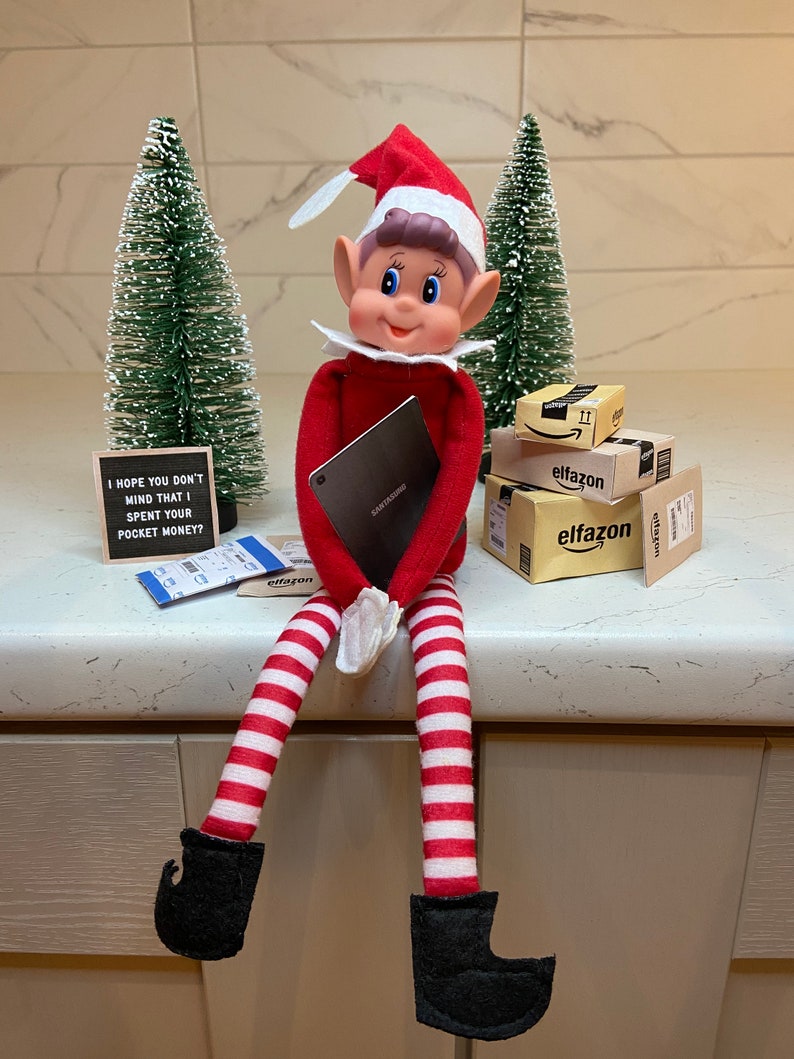 Elf Shopping Spree, Elf Props, Elfazon Packages, DIY Elf Printable ...