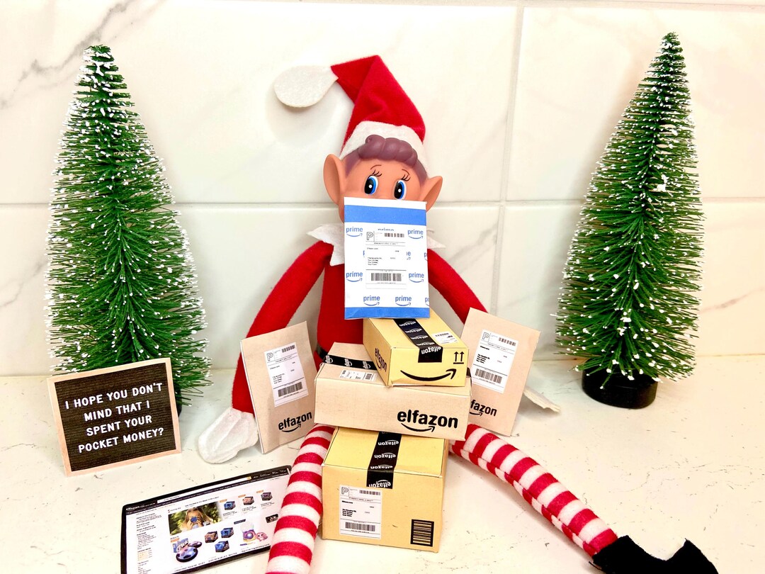 Elf Props Printable Kit | Elf Delivery Boxes & Mini Christmas Packages ...