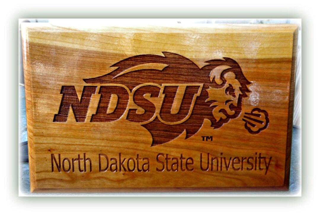 Laser Engraved NDSU Primary Logo Plaque W/easel - Etsy