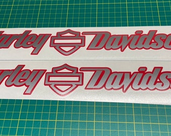 Harley Saddlebag Vinyl Decals - Etsy UK
