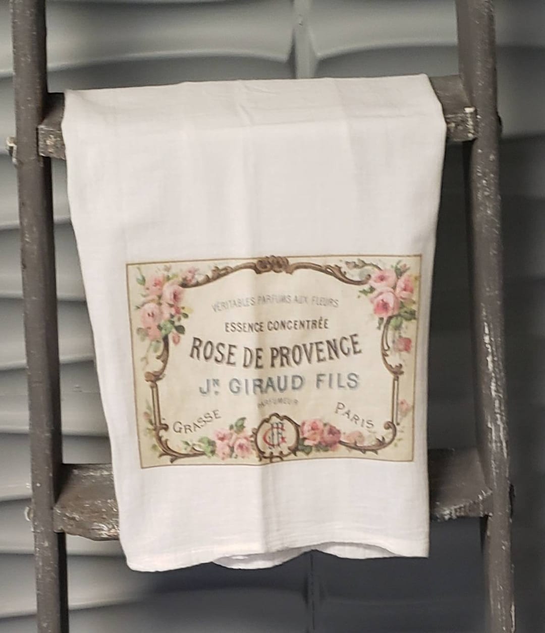 French Country Flour Sack Towel: Rose De Provence Kitchen Decor - Etsy