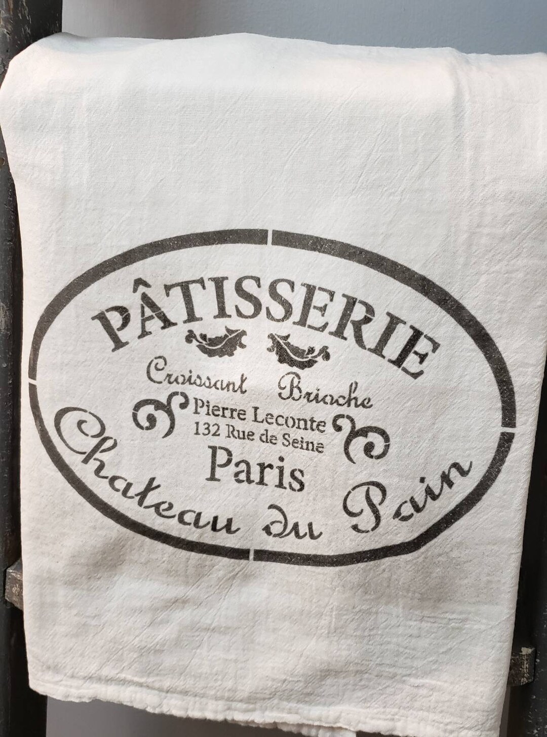French Bakery Flour Sack Towel: Paris Kitchen Decor - Etsy