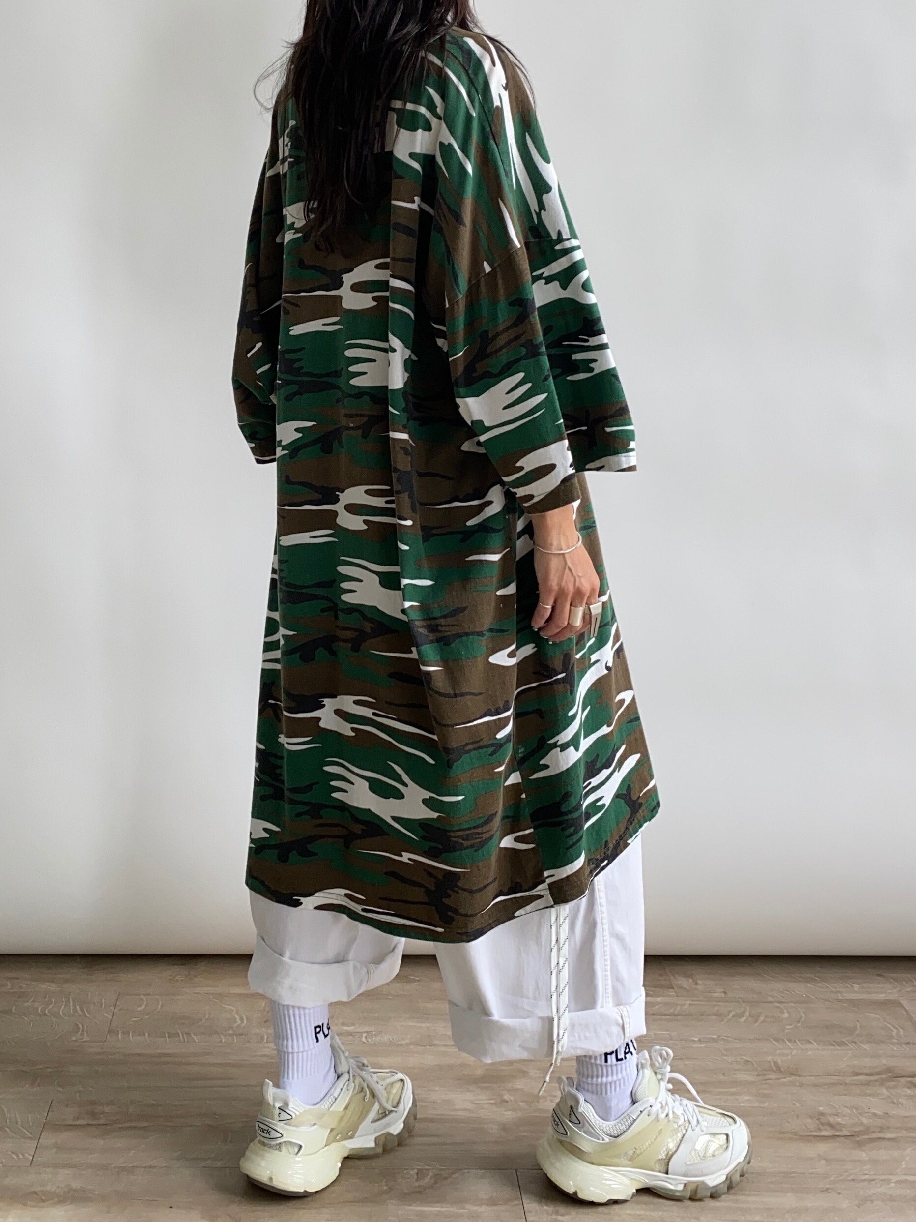Vintage Camo Boxy Oversized Tee Dress - Etsy