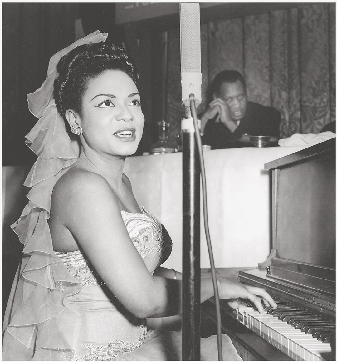 Vintage - Hazel Scott, Singer/musician/peace Advocate - Lithographic ...