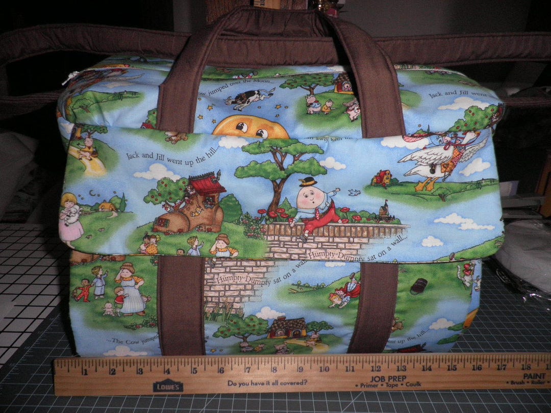 Diaper Bag Made With Mother Goose Fabric With Changing Pad - Etsy