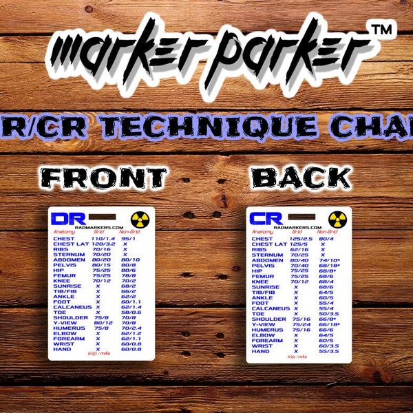 Radiology Technique Chart - Etsy