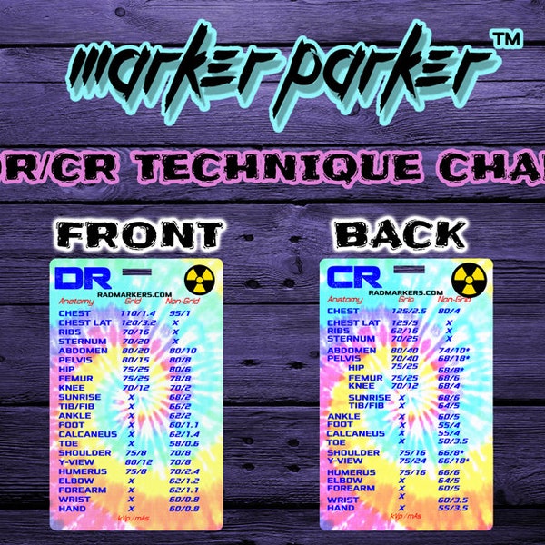 Technique Chart Xray - Etsy