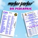 PEDIATRIC DR Technique Chart for X-ray Technologist - Etsy