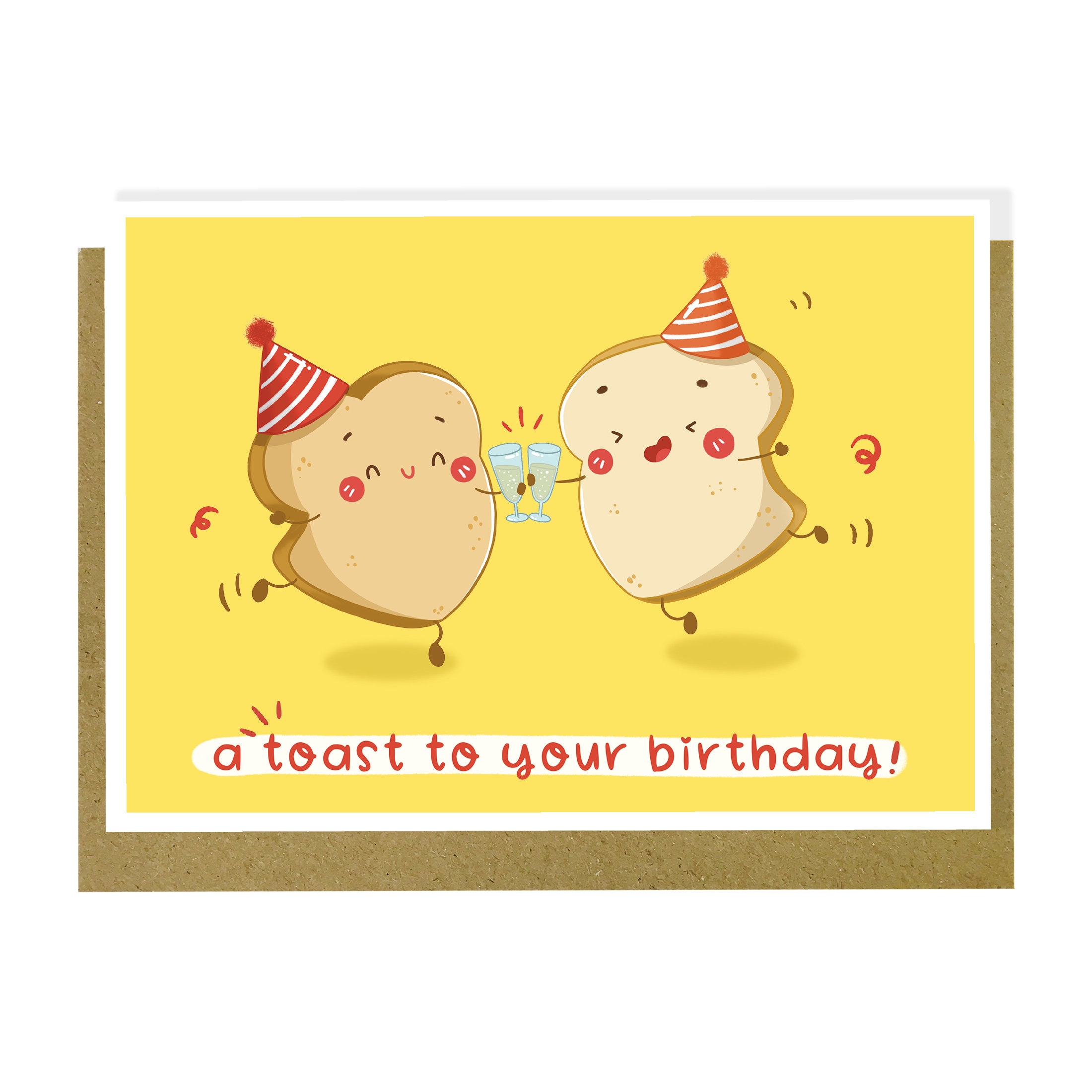 Funny Toast Birthday Card Personalized Birthday Card - Etsy