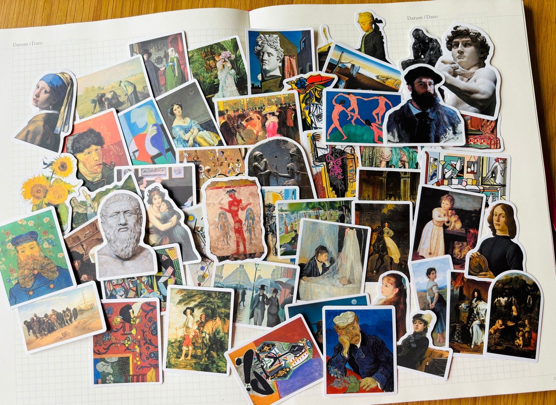 Art Sticker for Laptop Famous Paintings Renaissance Vinyl Stickers Van ...