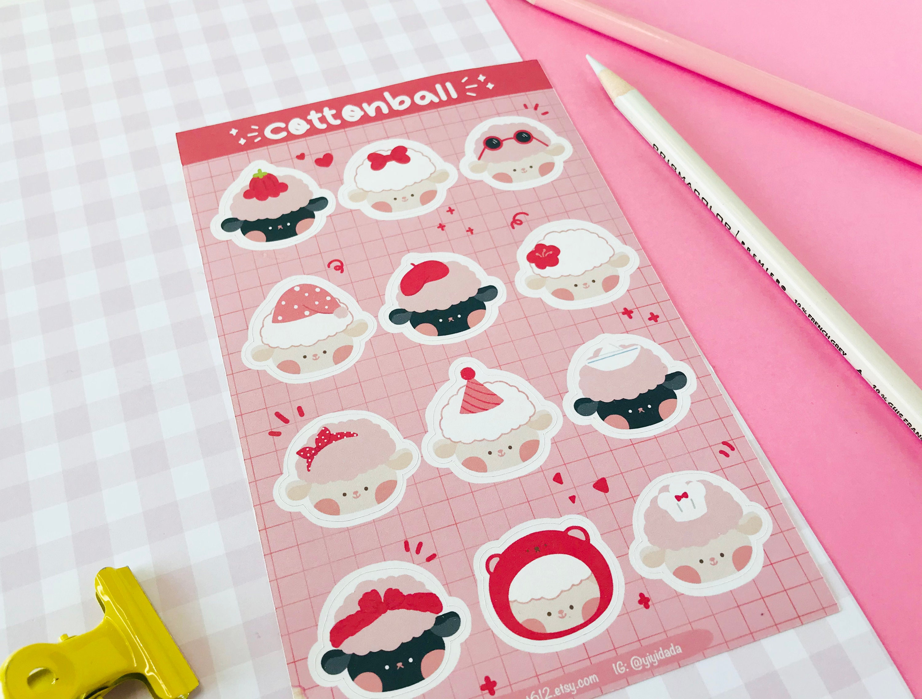 Cute Sheep Sticker Sheet Sheep Sticker for Bullet Journal & - Etsy