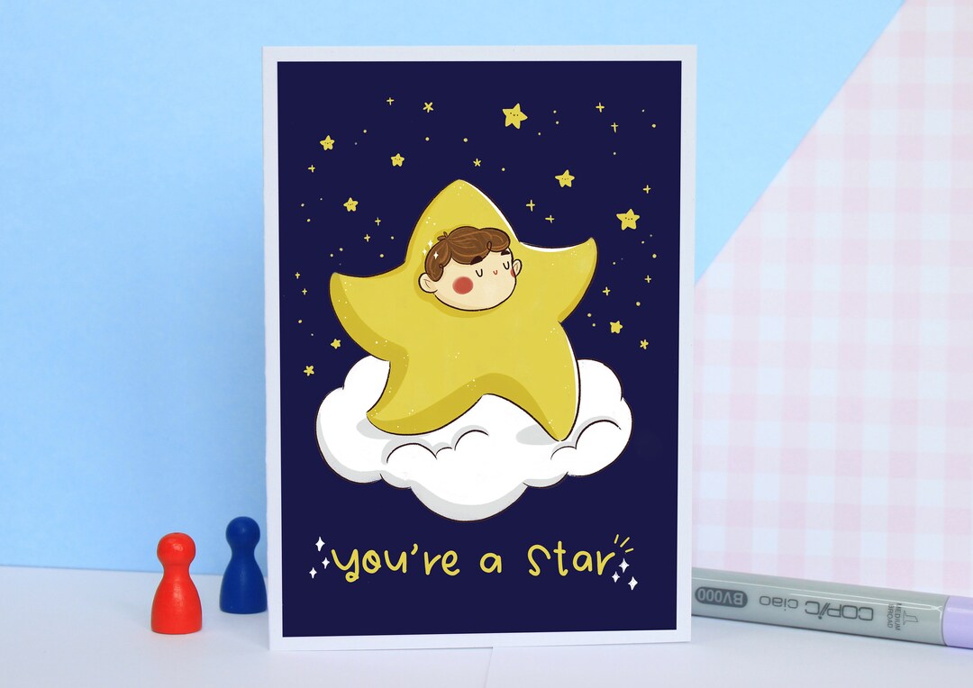You Are A Star Encouragement Card Affirmation Card - Etsy