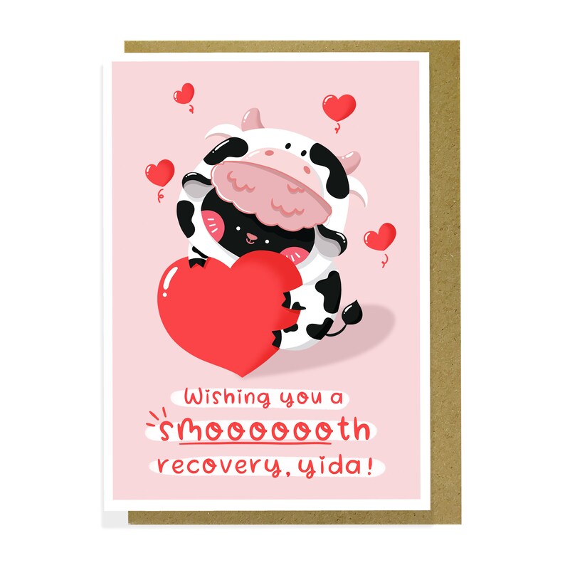 Smooth Recovery Card Funny Get Well Soon Card Personalised - Etsy