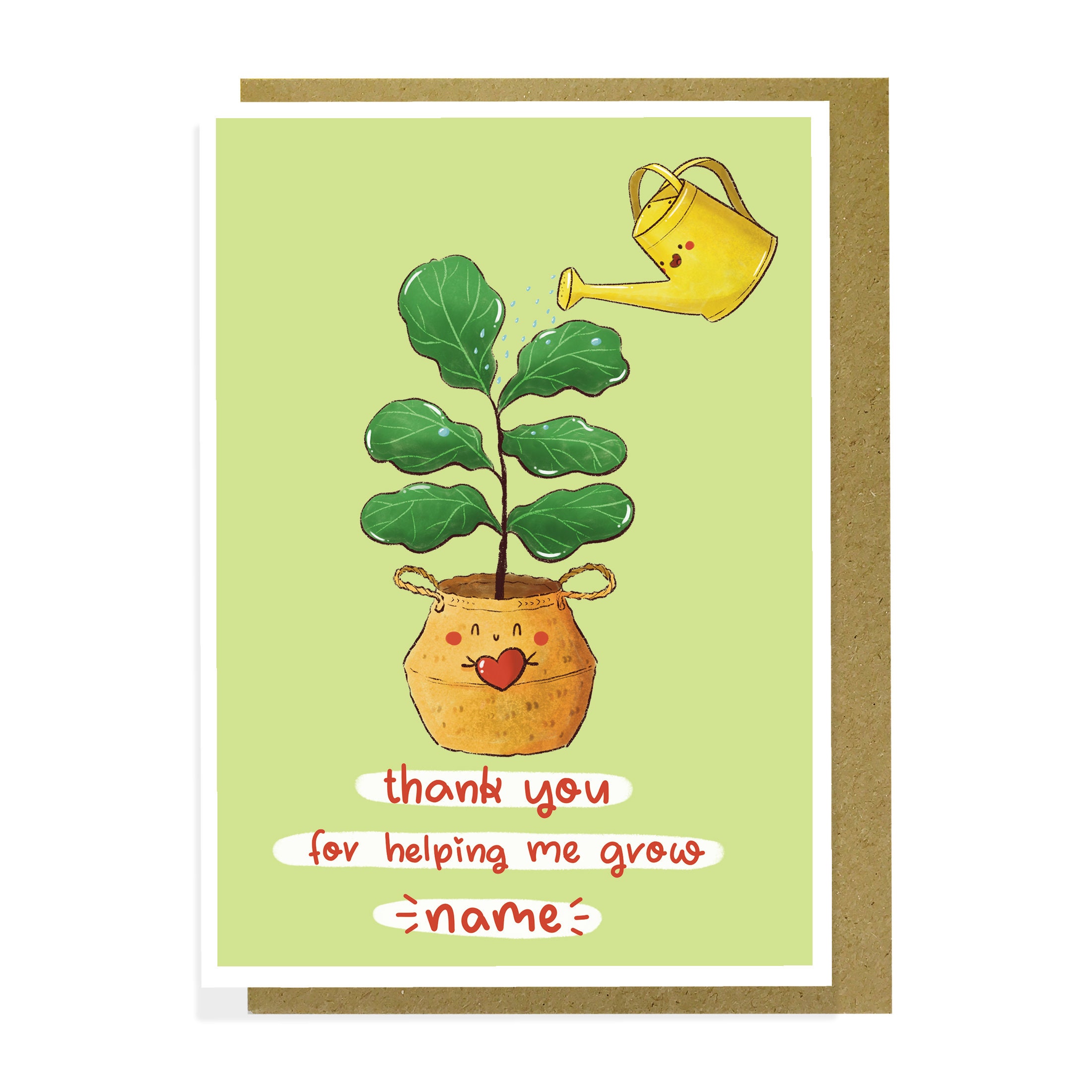 Cute Thank You Card for Manager, Thank You Card for Teacher, Adorable ...