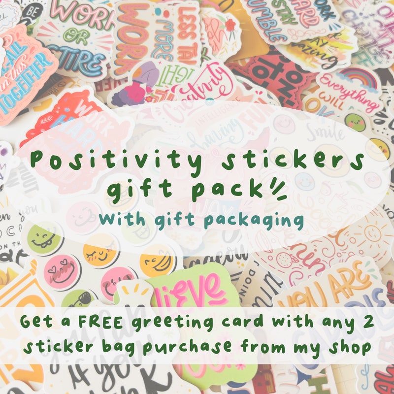 Small Uplifting Stickers - Etsy UK