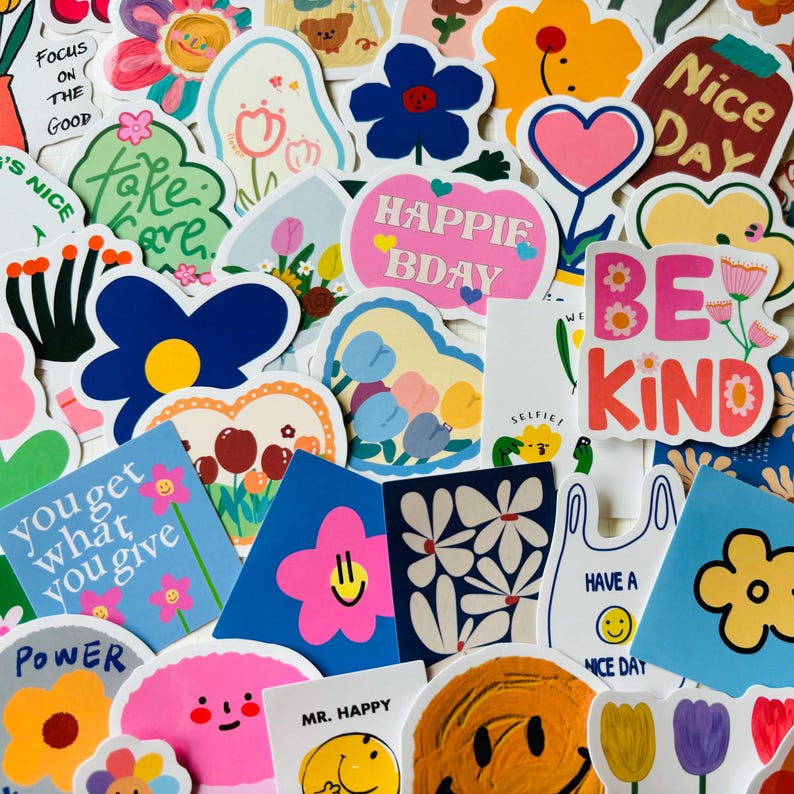 Random Groovy Stickers for Laptop Waterproof Decal Stickers ...
